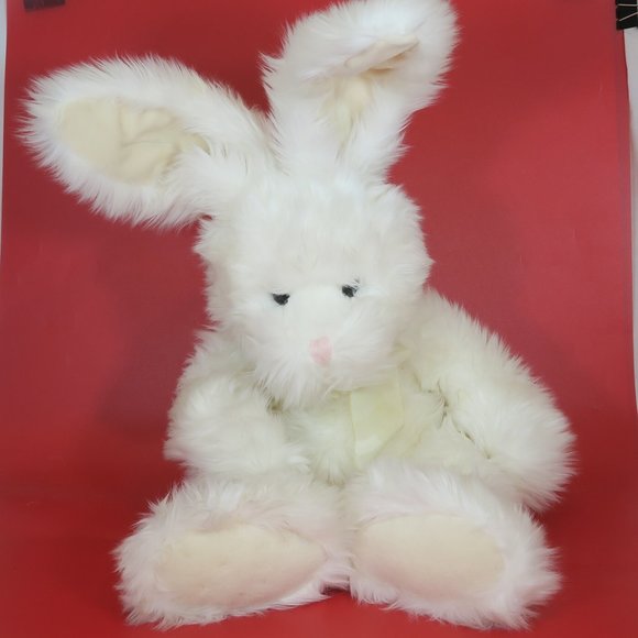 Russ | Toys | Russ Berrie White Roaker Bunny Rabbit Poseable Large Ears ...